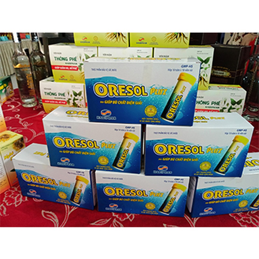 Viên sủi ORESOL Pluz | Sàn TMĐT Tỉnh Hà Tĩnh - Đồng hành cùng doanh nghiệp